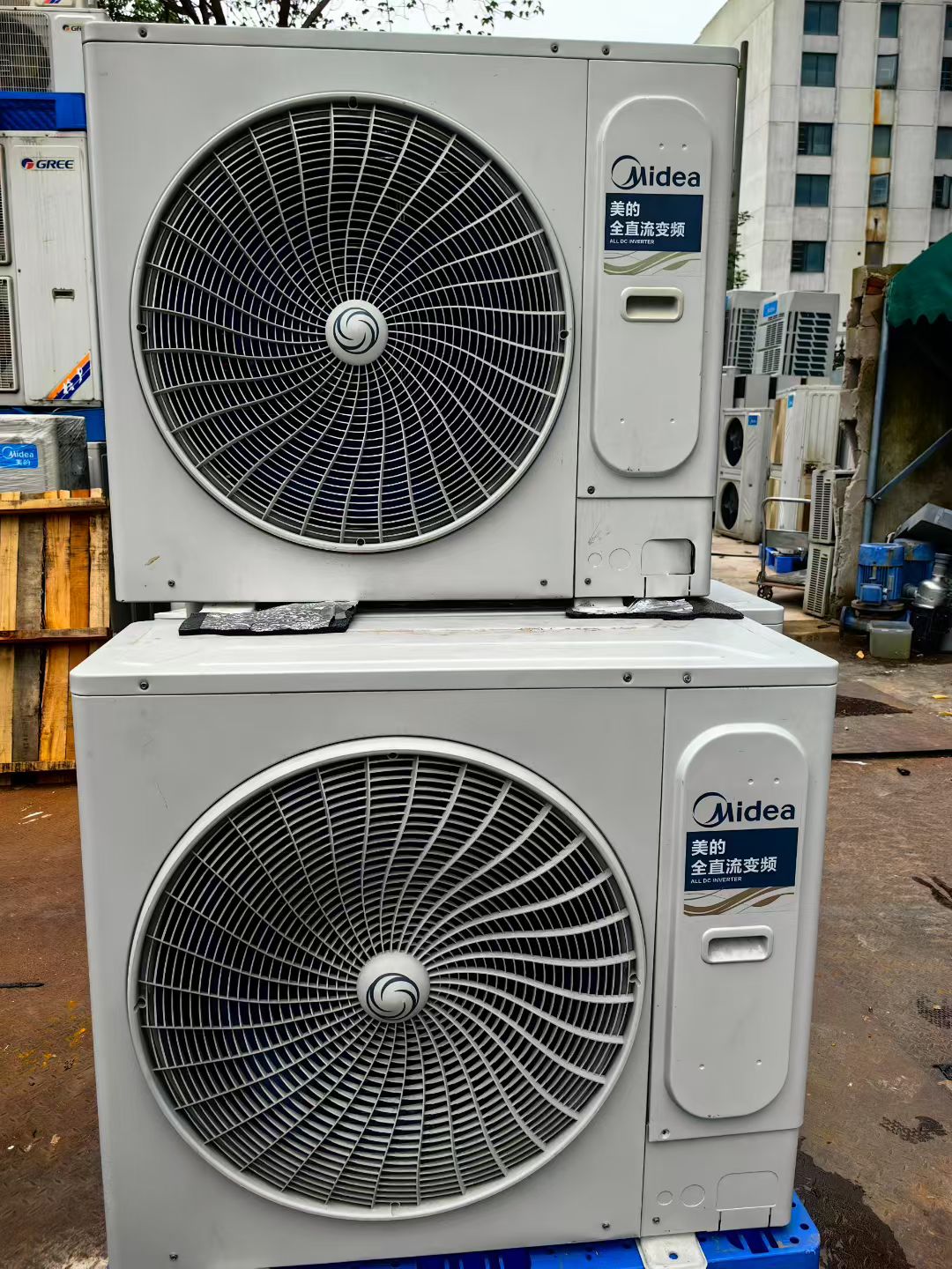 美的160和140二手中央空调变频多联机1.5匹一级能效冷暖家用商用