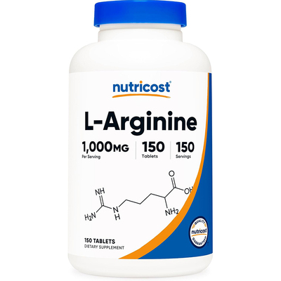 美国直邮Nutricost L-Arginine L-精氨酸片 氨基酸1000mg 150片