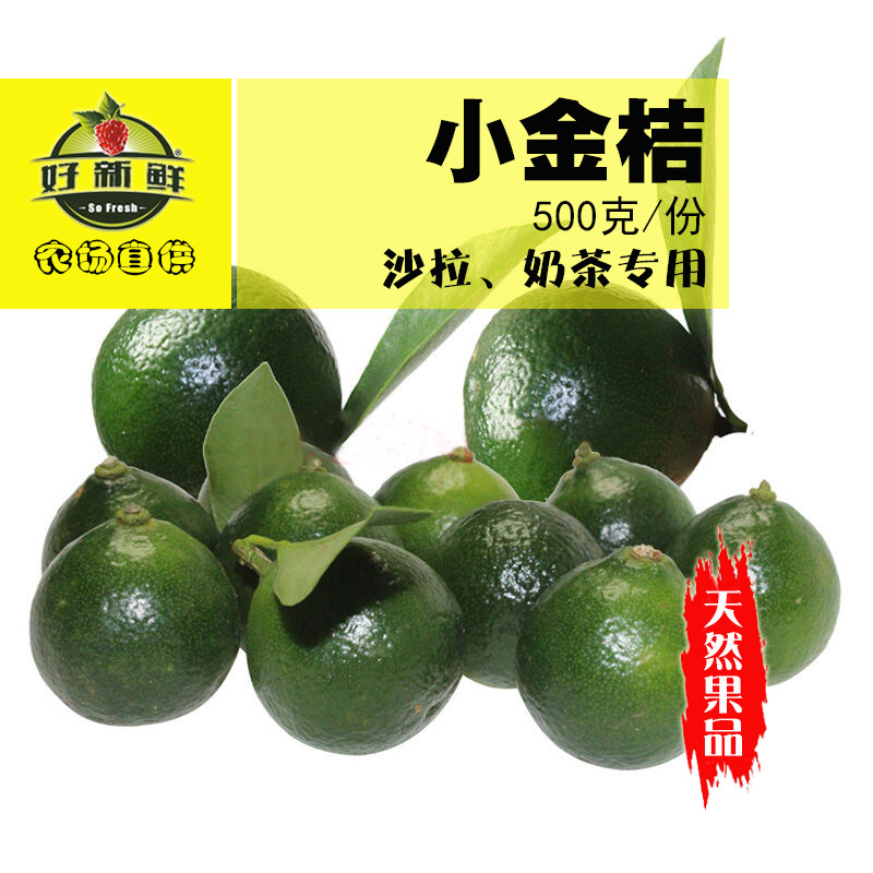 新鲜海南小金桔小青桔水果泰式调料青金桔柠檬汁卡曼橘子奶茶店用