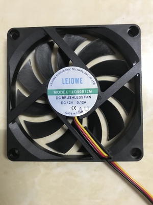 全新LEJOWE MODEL: LD80S12M DC12V 0.12A 8010 机箱静音散热风扇