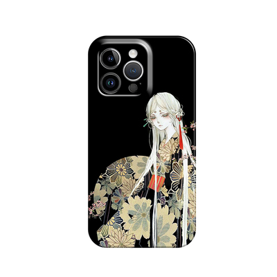 浮世绘文艺少女适用iPhone16promax苹果15畅享80华为p70荣耀300菲林手机壳红米k60note13vivos20iqoo12x200软