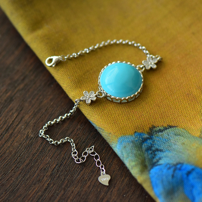 女S925纯银时尚DIY镶嵌手链空托