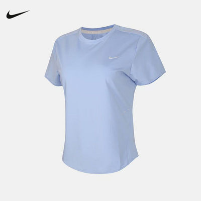 NiKE耐克SWIFT DRI-FIT女子速干短袖跑步上衣T恤夏新款HM9699-468