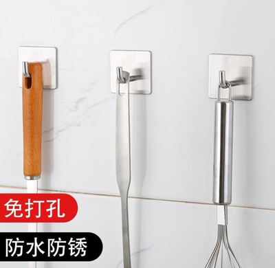 No-punched hook stainless steel strong wall wall hangers