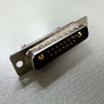 车针军工D-SUB连接器17W2公头 实芯针焊线D型接插件15+2针插头