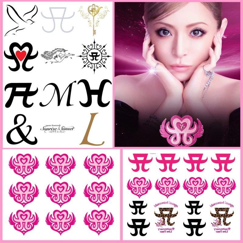滨崎步纹身贴 ayumi hamasaki 演唱会粉丝应援脸贴周边防水贴纸