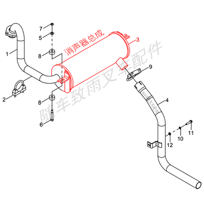 杭叉A15a181.5吨叉车消声器