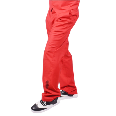 纯色红色西裤PoppingHIPHOP