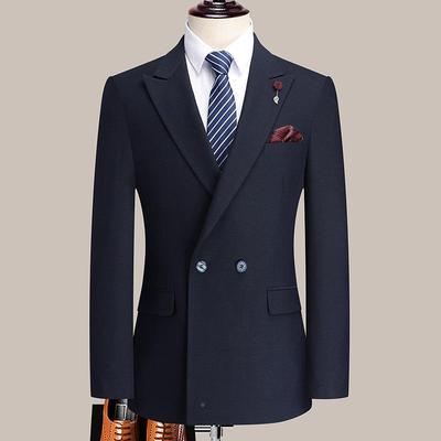 秋冬新款双士休西服套装排扣轻奢商务闲职业婚1103-L礼婚庆西男装