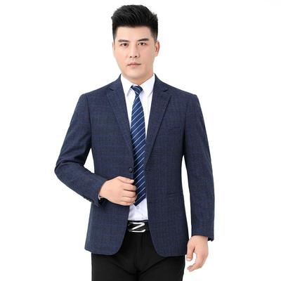 新款西装男衣单件上新款小装中年休闲西服外套秋2126-G羊春毛中西
