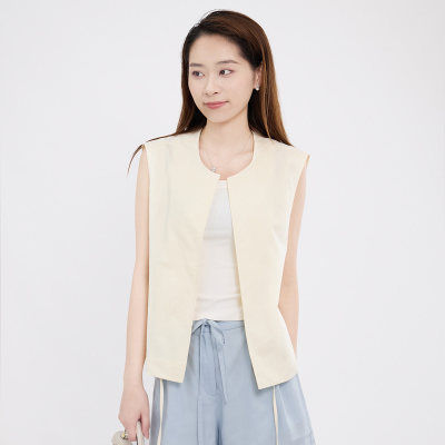 歌蒂诗夏季专柜新款时尚简约舒适百搭薄款马夹女 8F26J2496