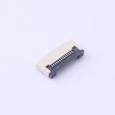 0.5K-DHQX-14PWB FFC/FPC连接器 翻盖式 P数:14P 间距:0.5mm SMD,
