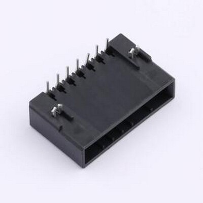HC-3810-7AW-05 线对板针座 1x7P 间距:3.81mm 弯插 弯插,P=3.81m