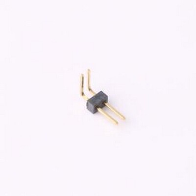 GPCB101-0202A003C1AA 排针 1x2P 间距:1mm 方针 弯插 弯插,P=1mm