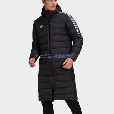 Adidas中长款足球运动羽绒服