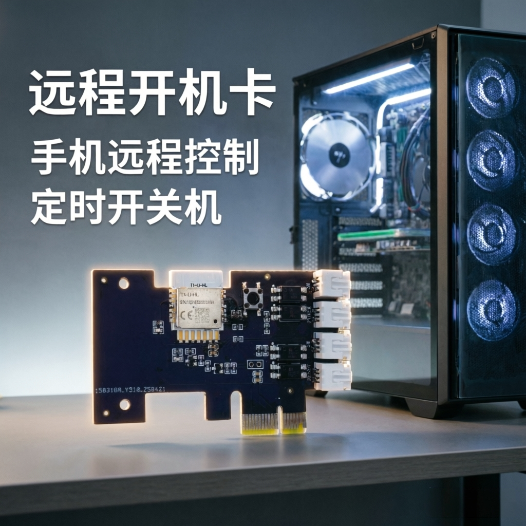 电脑远程开机手机控制定时开关机蓝屏远程锁定台式智能电脑硬件