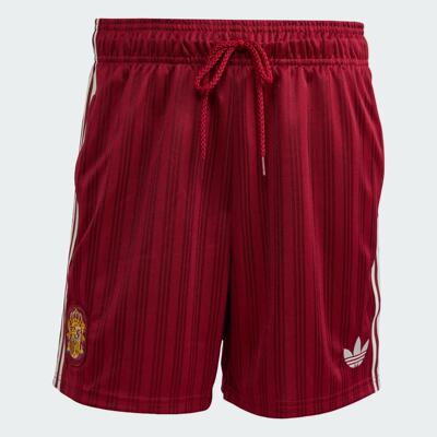 Adidas阿迪达斯正品男子西班牙队复古足球休闲文化宽松短裤JZ2257
