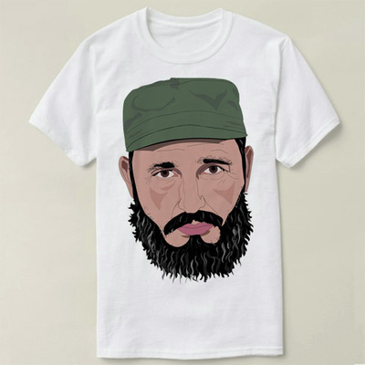 Fidel Castro 菲德尔 卡斯特罗  定制 DIY 男女 Tee T-Shirt T恤