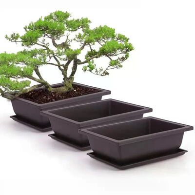 Rectangular Square Flowerpots Imitation Purple Clay Succulen