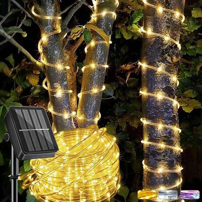 Solar String Fairy Lights Outdoor Waterproof 8 Modes Twinkle