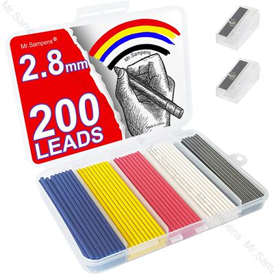 200pcs 2.8mm Long Head Automatic Pencil Leads for Woodworkin