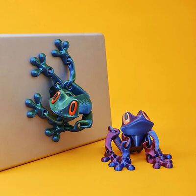 3D Printing Simulation Tree Frog Joint Movable Frog Ornament