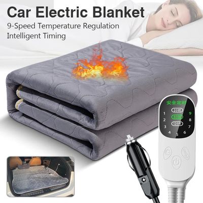 12V Car Electric Blanket 9 Heating Level Heated Travel Blank