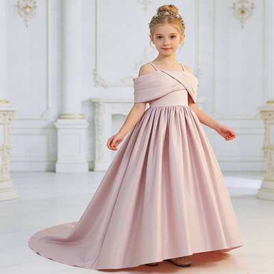 Children's dresses catwalk baby girls dress for kids clothes