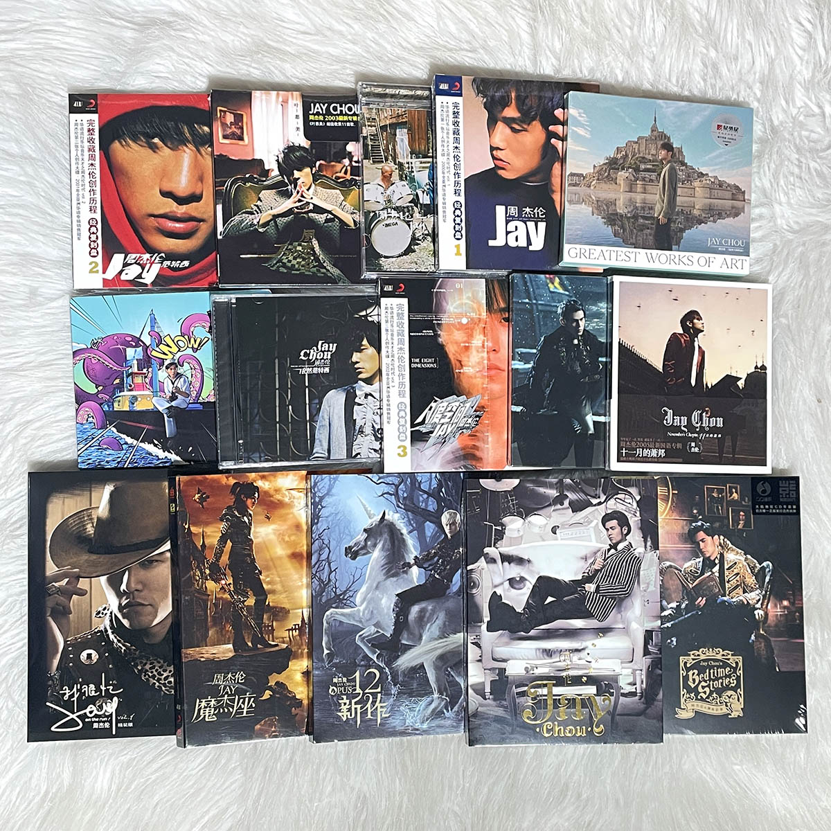 JAY周杰伦专辑正版全套15张珍藏CD范特西/七里香/叶惠美/八度空间_虎窝淘