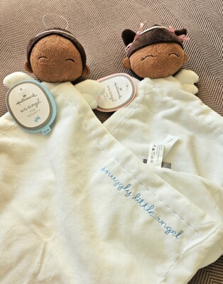 美国赫曼两个可爱的娇俏小娃子安抚巾 原装柔软不掉毛