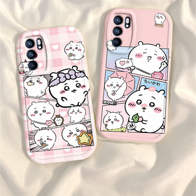 适用oppoReno6手机壳Reno6pro+新款opopreno65G全包防摔外壳reon十opp0pp0pporeno6软硅胶保护套5G女吉伊卡哇