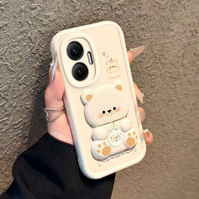 适用红米Turbo4Pro手机壳RedmiTurbo小米新款保护套Redmi液态硅胶Trubo全包防摔Tubro男女Por软外壳镜子支架