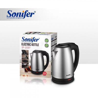 Sonifer 家用2.5L 不锈钢电热水壶烧水壶Electric Kettle