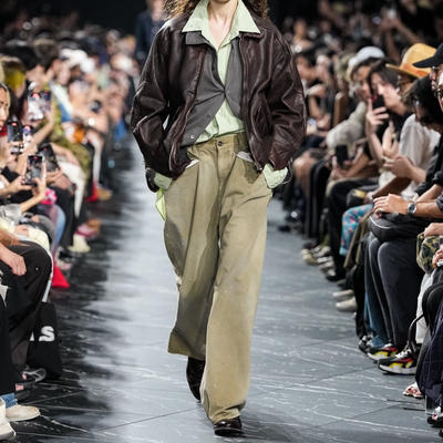 现货授权ANCELLM CHINO WIDE SLACKS 复古做旧宽松直筒休闲裤26SS