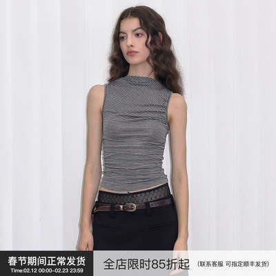 Berlinconch羊毛皱褶背心