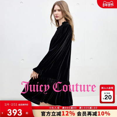 JuicyCouture橘滋丝绒连衣裙