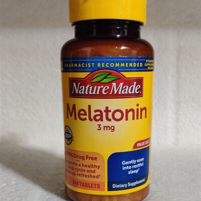 美国   Melatonin 天唯美 褪黑素 睡眠片 3mg*240片