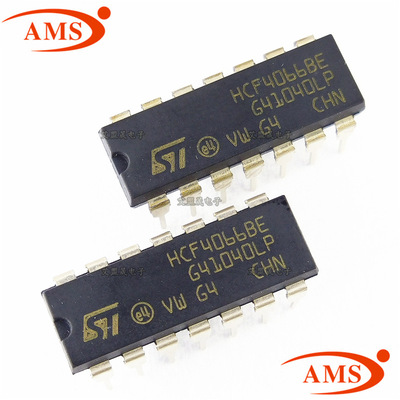 HCF4066BE HCF4066 直插DIP-14 逻辑芯片 四路双开 TI 全新现货