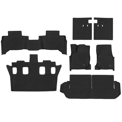 Trunk Mat with Backrest Mat All Weather TPE Floor Mats &