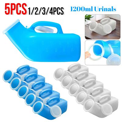 1-5PCS 1200ml Urinals for Men Spill Proof Pee Container