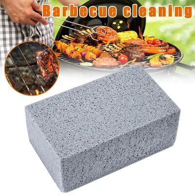 Pumice Stone Barbecue Mesh Griddle Cleaning Brush Outdoor