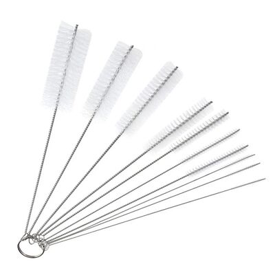 10pcs Nylon Cleaning Brush Set Tube Pipe Bottle Straw