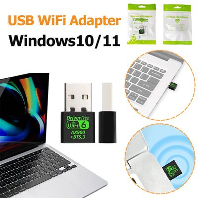 USB WiFi 6 Bluetooth-Compatible 5.3 Adapter 2in1 Dongle
