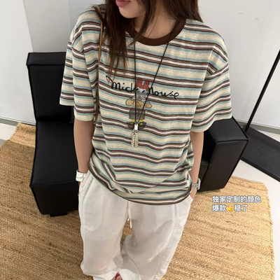i-D sisters-印花宽松T恤iD姐妹—大客爱T恤爆单王短袖T恤551757