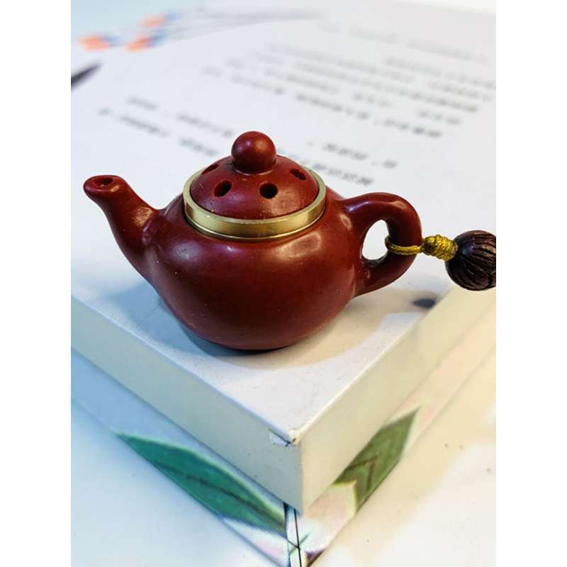 原创朱砂把把壶扩香器钥匙挂件款文玩把把胡手把件情侣小红书同款