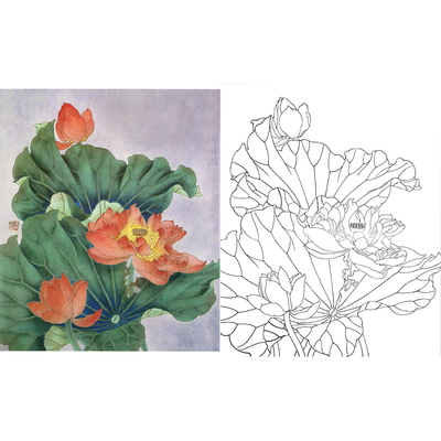 工笔画白描底稿王少卿画稿