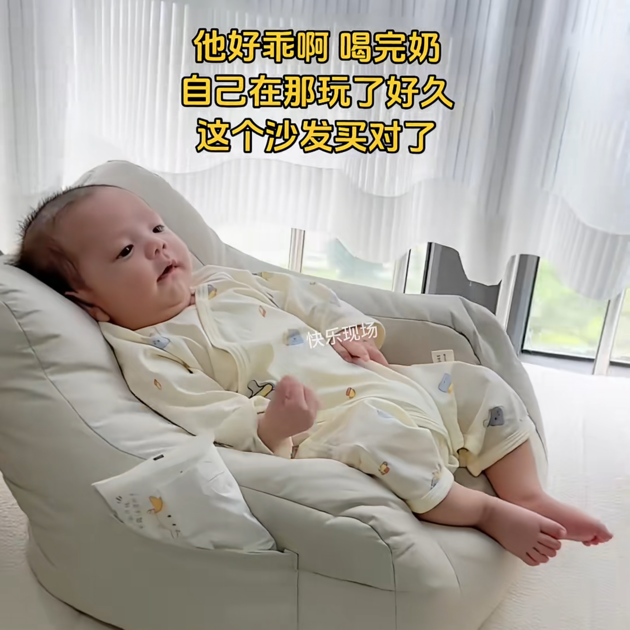 婴儿小沙发专用喂奶神器哺乳枕小月龄宝宝可坐可躺靠背躺椅懒人椅