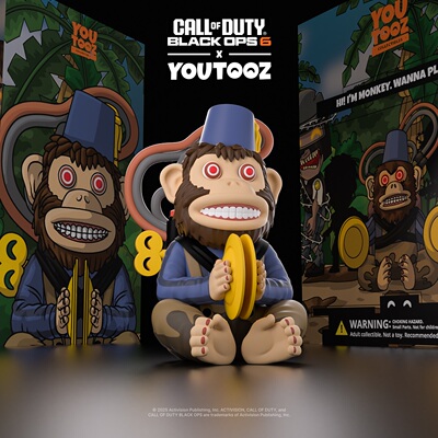 GUMO 使命召唤游戏 彩盒手办 限定徽章 Call of Duty Monkey Bomb