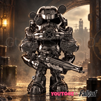 现货Chrome T-60 Power Armor Fallout 收藏公仔 Youtooz 正版