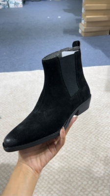 A11 5169女鞋头层牛皮靴子